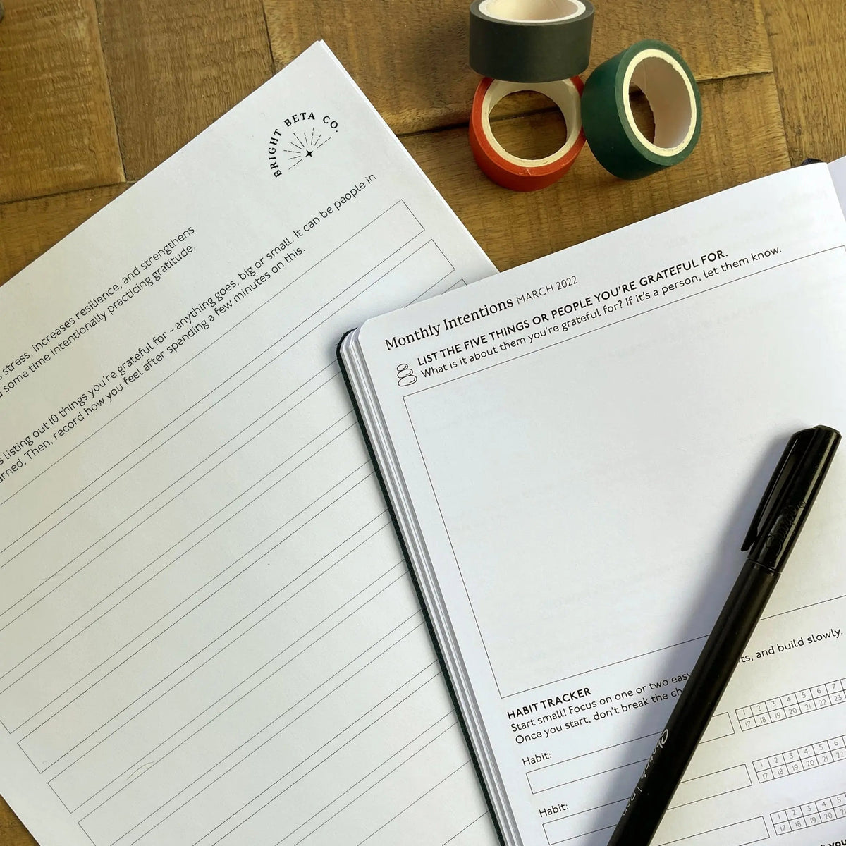 March Worksheet: The Importance of Gratitude – Bright Beta Co.